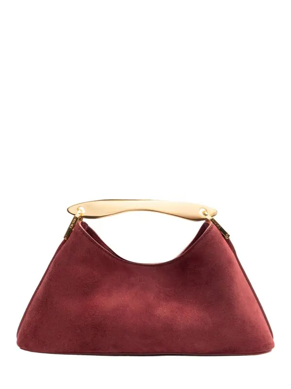 ELLEME Mini Boomerang Suede Bag - Burgundy