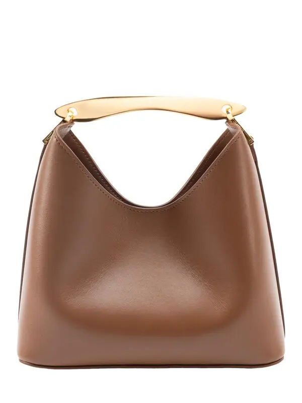 ELLEME Boomerang Small Leather Handbag - Cognac