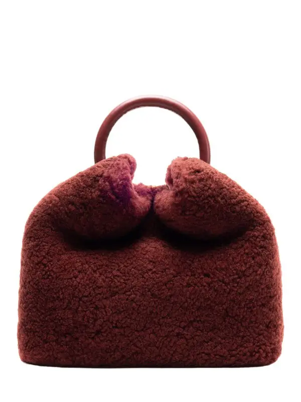 ELLEME Baozi Shearling Teddy Bag - Red
