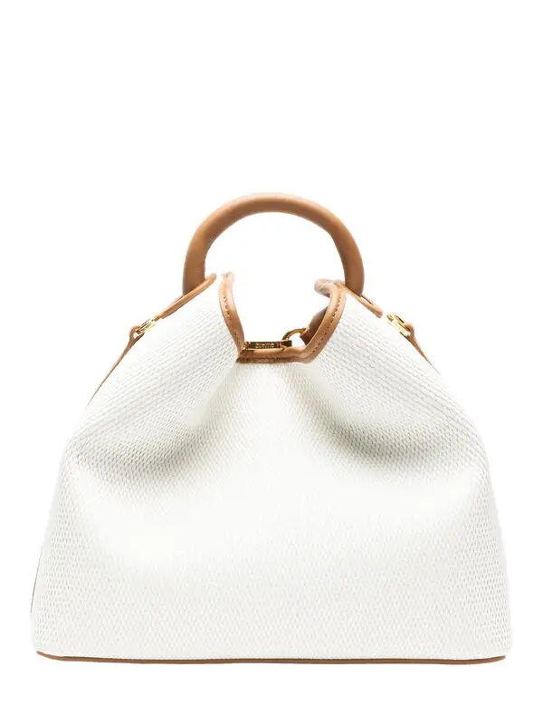 ELLEME Raisin Raffia Handbag - White