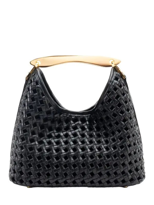 ELLEME Small Boomerang Woven Leather - Black