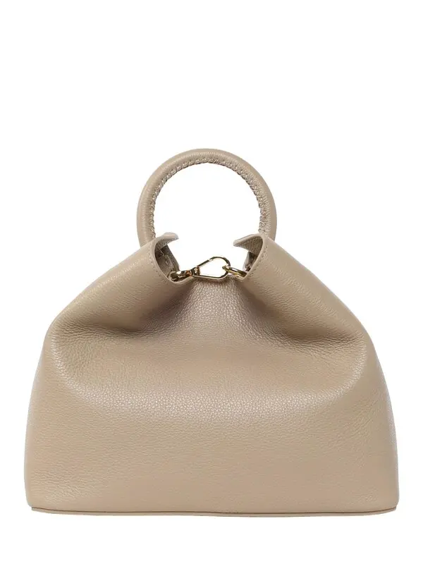 ELLEME Raisin Pebbled Leather Handbag - Taupe