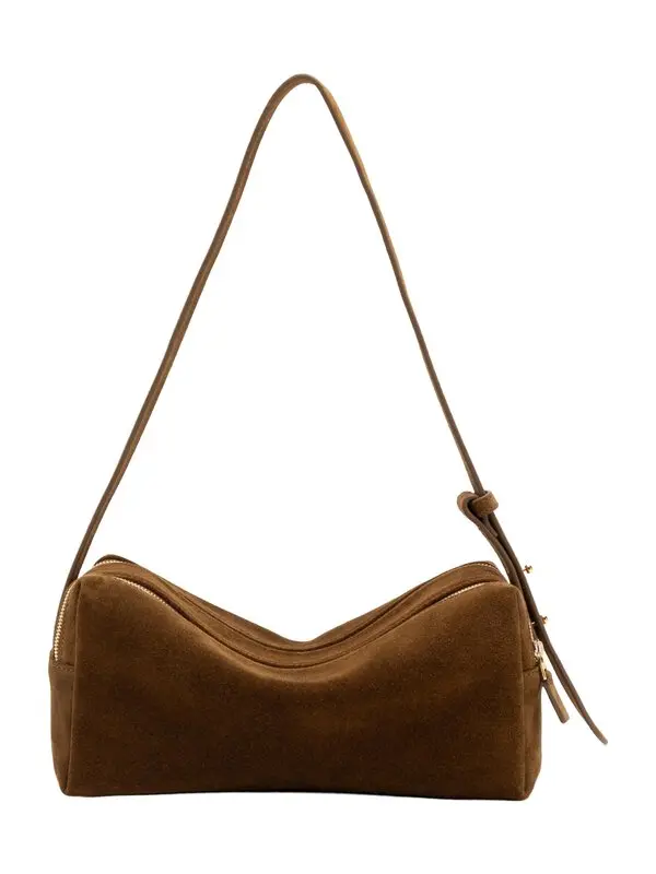 ELLEME Trousse Suede - Tabacco