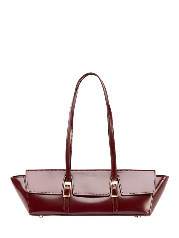ELLEME Le Bateau Patent Leather Shoulder Bag - Wine