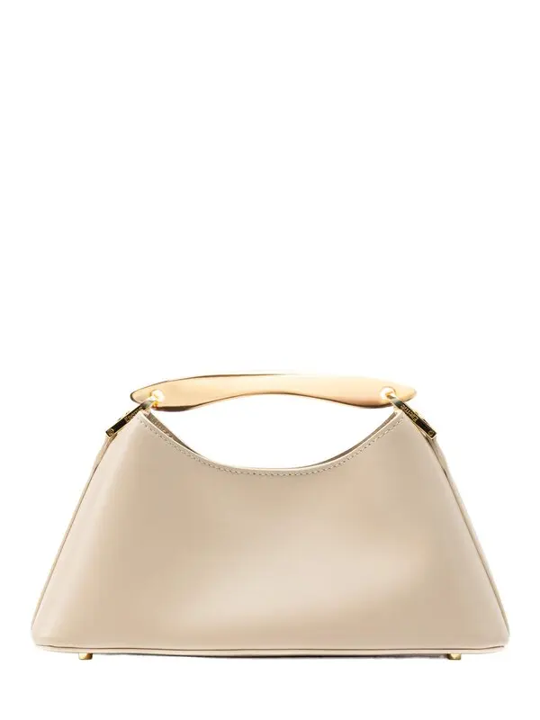 ELLEME Mini Boomerang Leather Handbag - Sesame