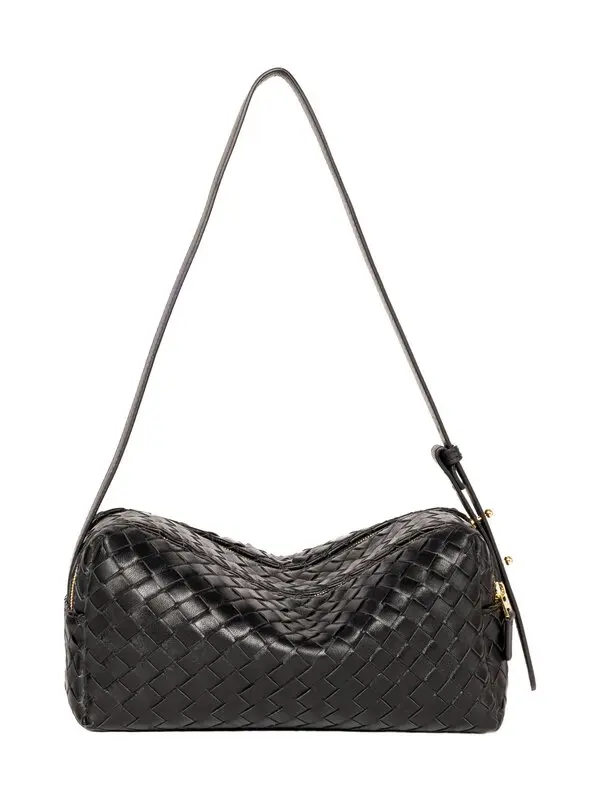 ELLEME Trousse Woven Leather Bag - Black