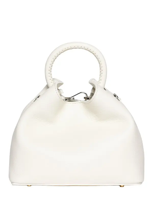 ELLEME Baozi Pebbled Leather Bag - White
