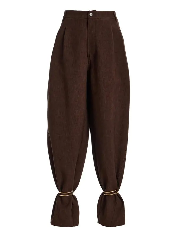DARKPARK Phebe Comfort Suit Pants - Brown