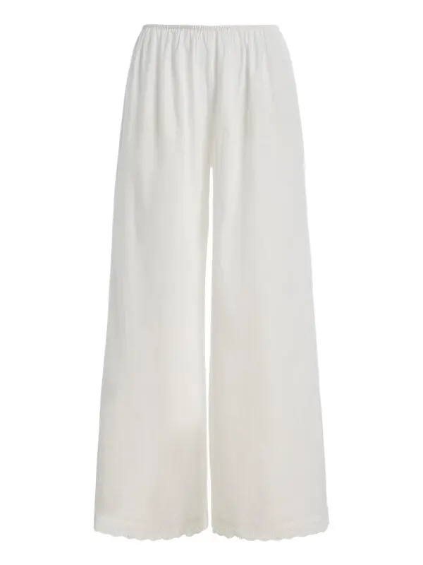 ELCE Lilya Cotton Pants - White