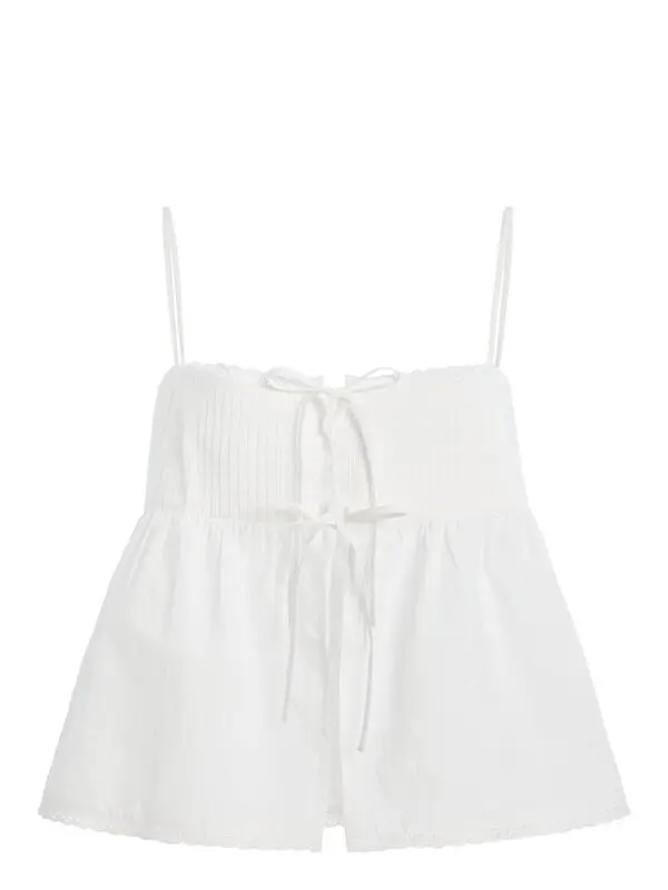 ELCE Lilya Cotton Cami Top - White