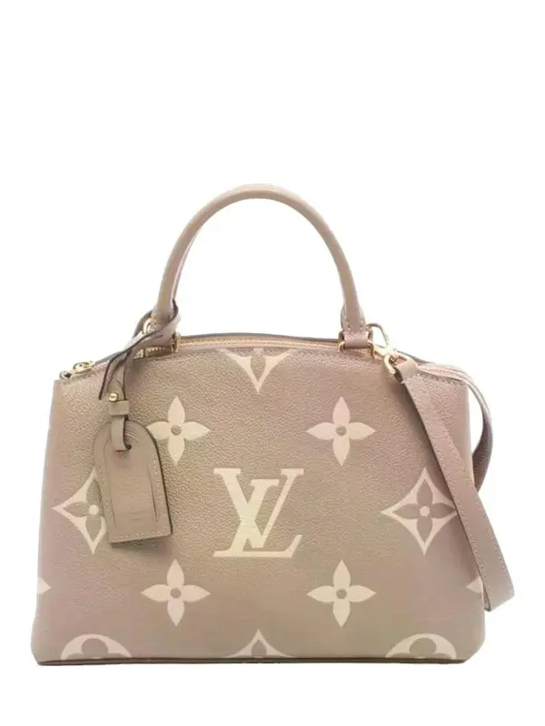 LOUIS VUITTON 2010s Petit Pare Monogram Leather Tote Bag - Grey