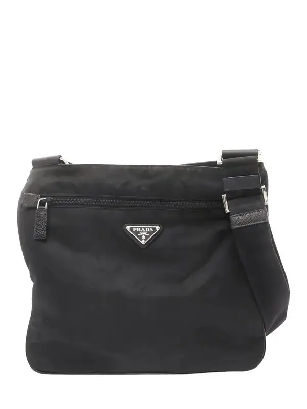 Prada Triangle-logo Shoulder Bag - Black