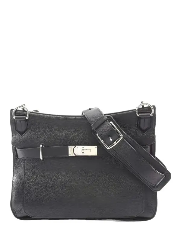 Hermès 2009 34 Jypsiere Leather Shoulder Bag - Black
