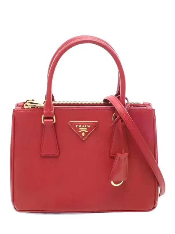 Prada 2010s Galleria Leather Tote Bag - Red