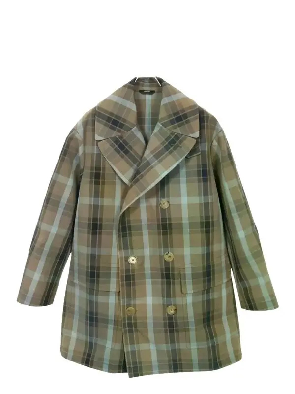 Hermès 2010 Plaid Coat - Green