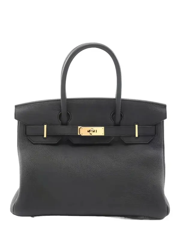 Hermès Top Handle Handbag - Black