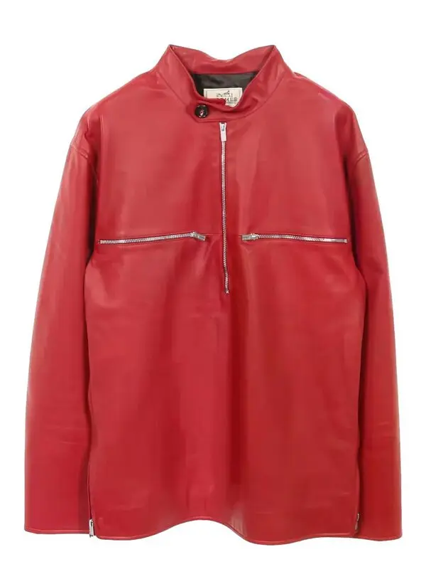 Hermès 2000s Leather Jacket - Red