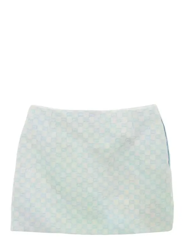 Gucci 2020s Gg Cotton Bouclé Mini Skirt - White