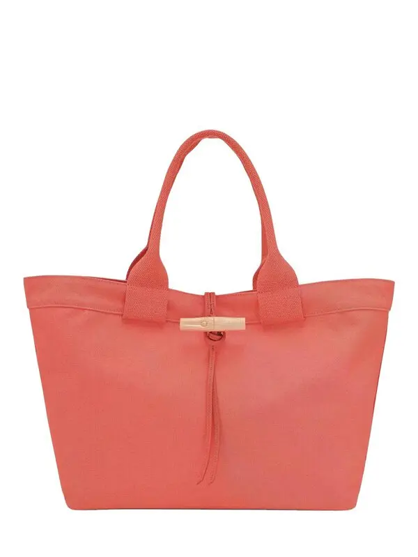 Longchamp Large Le Roseau Tote Bag - Orange