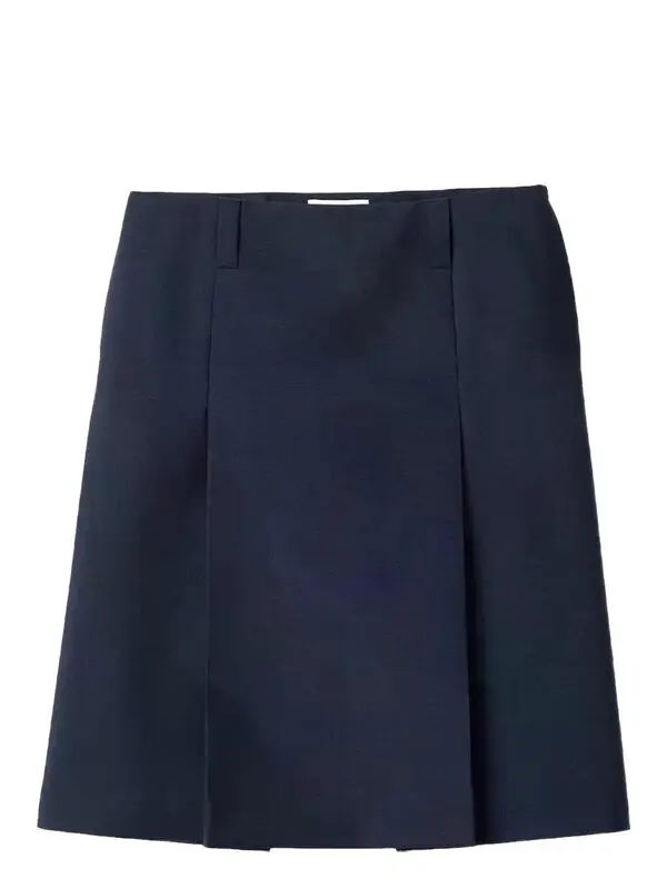Miu Miu Embroidered Midi Skirt - Blue