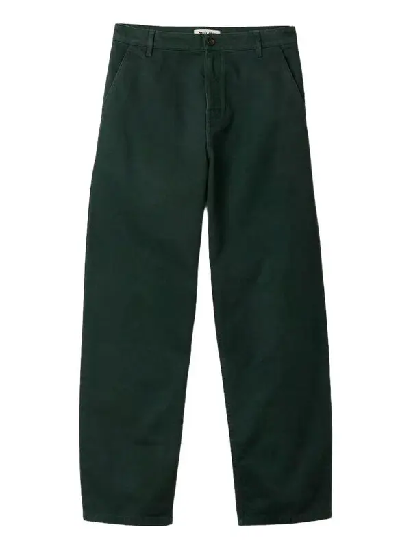 Miu Miu Logo-embroidered Trousers - Green