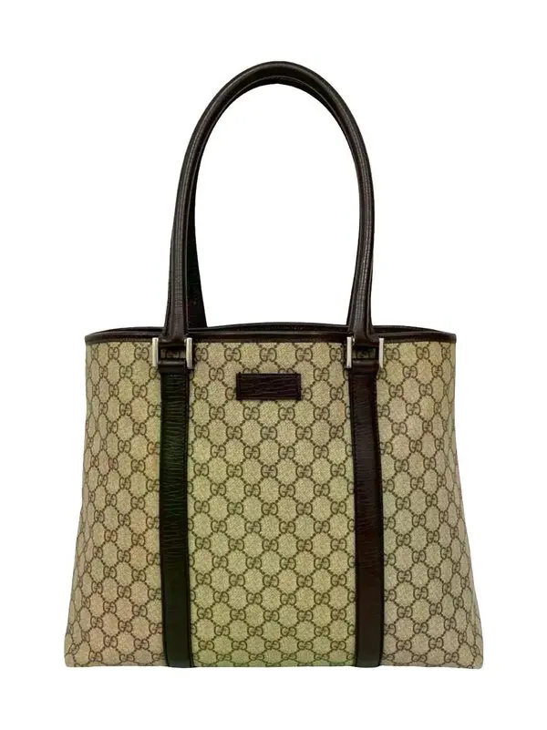 Gucci Gg Supreme Tote Bag - Brown