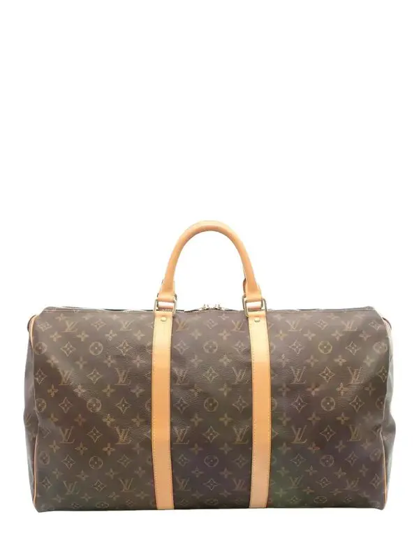 LOUIS VUITTON Keepall 50 Shoulder Bag - Brown