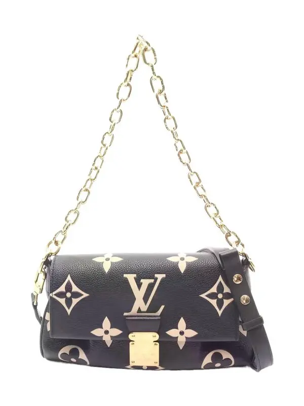 LOUIS VUITTON 2010s Nm Favorite Monogram Giant Chain Tote Bag - Black
