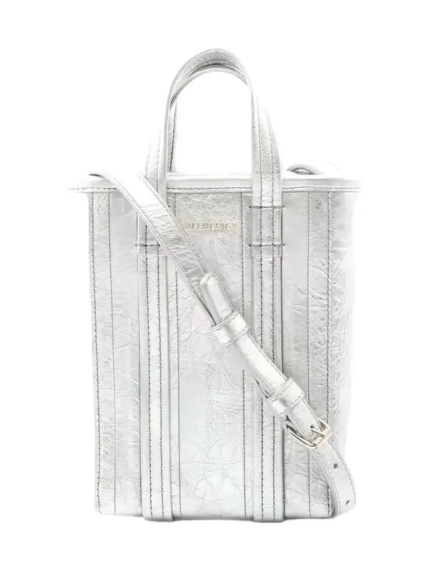 Balenciaga 2010s Leather Tote Bag - Silver