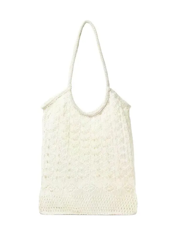ERES Crochet Knit Tote Bag - Neutrals