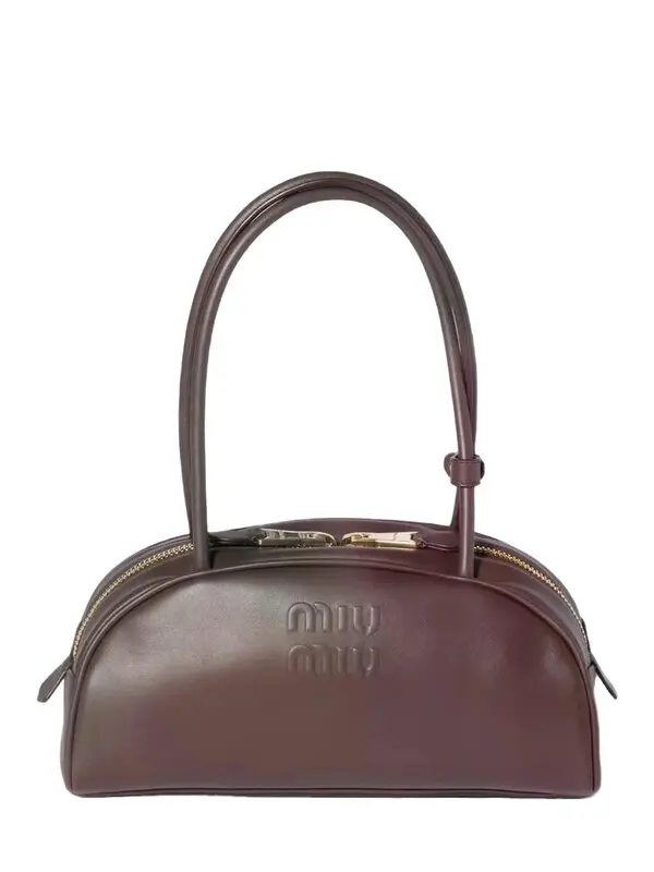 Miu Miu Leather Shoulder Bag - Brown