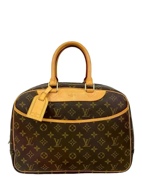 LOUIS VUITTON 1998 Monogram Deauville Handbag - Brown