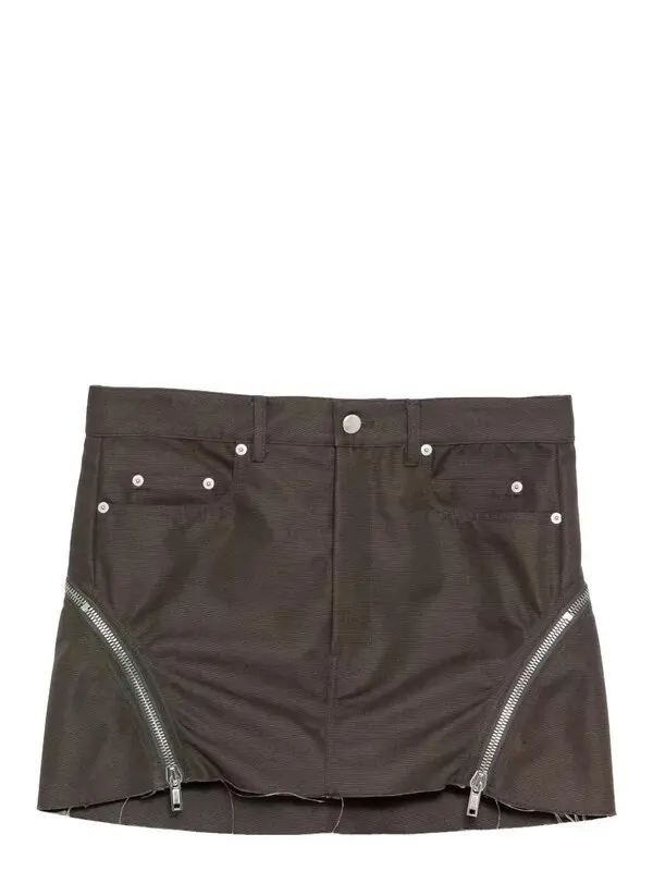 Rick Owens Bolan Banana Mini Skirt - Brown