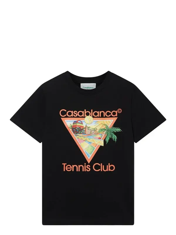 Casablanca Afro Cubism Tennis Club Short Sleeve T-shirt - Multicolor