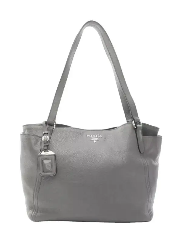 Prada 2000s Vitdaino Shoulder Bag - Grey