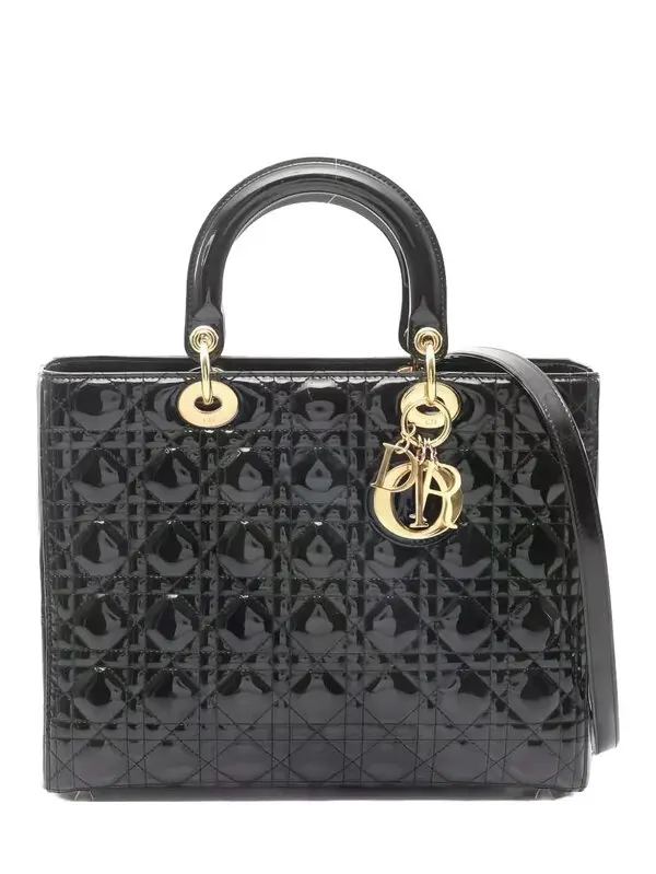 Dior Lady Canage Tote Bag - Black