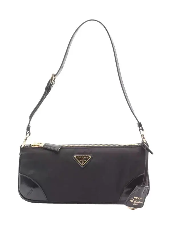 Prada 2002 Re-edition Shoulder Bag - Black