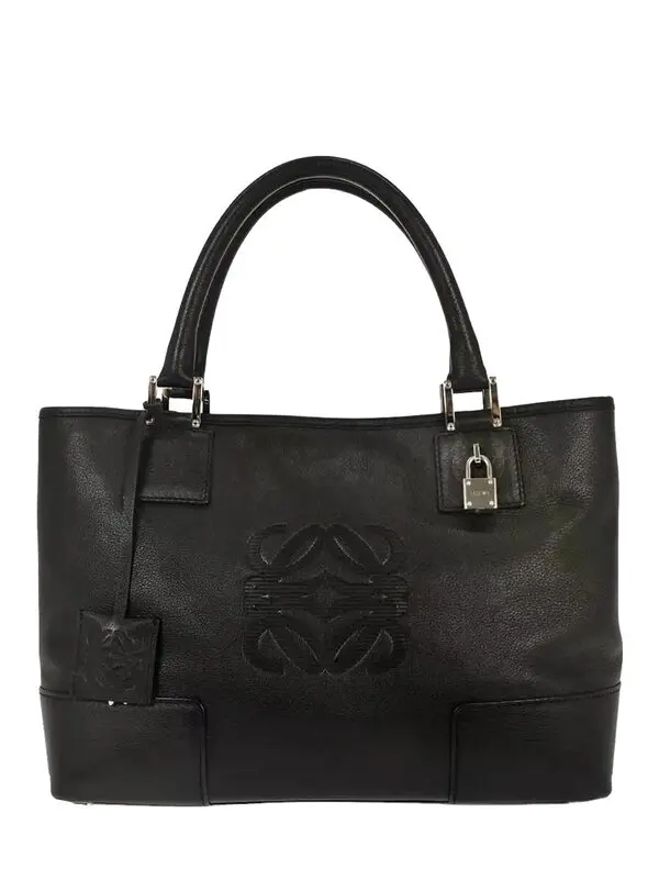 Loewe 2008 Fusta Embossed Tote Bag - Black