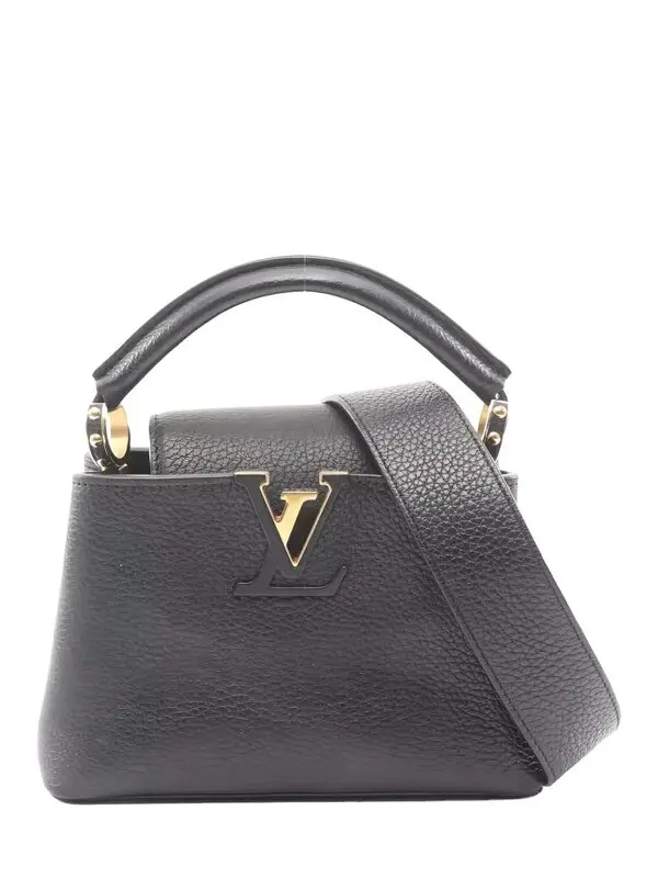 LOUIS VUITTON 2010s Mini Capucines Handbag - Black