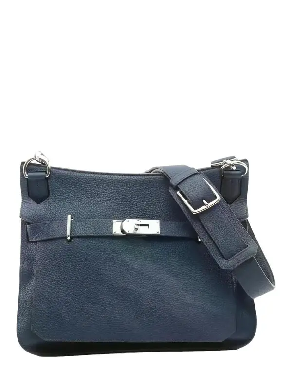 Hermès 2010 Jypsiere 34 Leather Shoulder Bag - Blue
