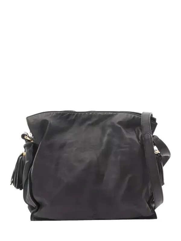 Loewe 2000s Flamenco Tassel Shoulder Bag - Black