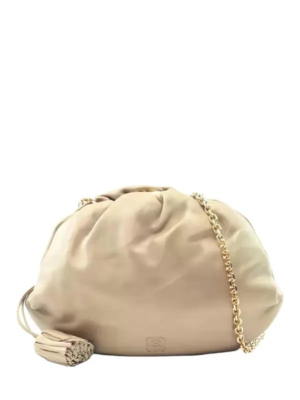Loewe Anagram Detail Chain Shoulder Bag - Gold