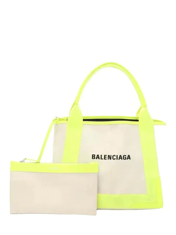 Balenciaga 2000s Hippopotamus Canvas Tote Bag - Neutrals