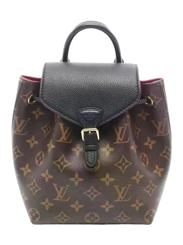 LOUIS VUITTON 2020 Montsouris Bb Monogram Canvas Backpack - Brown