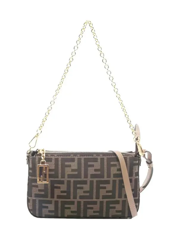 Fendi Zucca Pouch Handbag - Brown