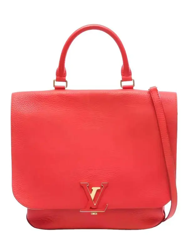 LOUIS VUITTON 2015 Leather Tote Bag - Red
