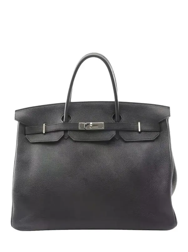 Hermès 2018 40 Birkin Tote Bag - Black
