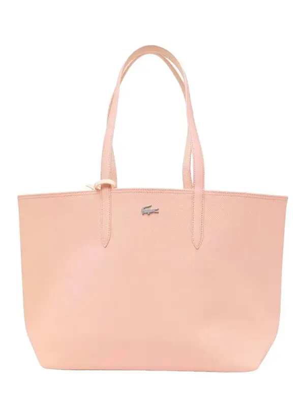Lacoste Reversible Tote With Pouch - Pink
