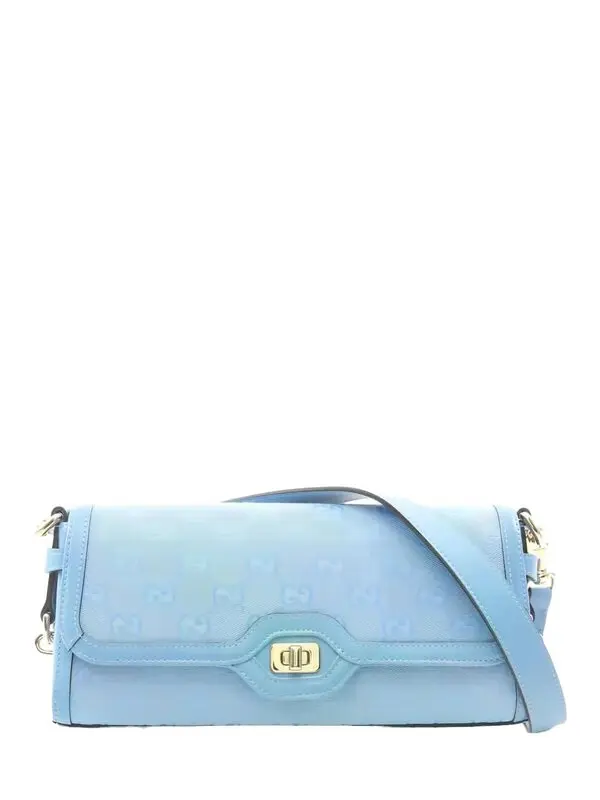 Gucci 2010s Small Luce Leather Shoulder Bag - Blue
