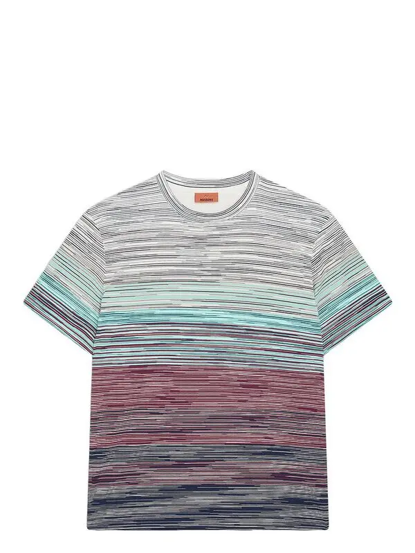 Missoni Spacedyed Cottonjersey Tshirt - Navy